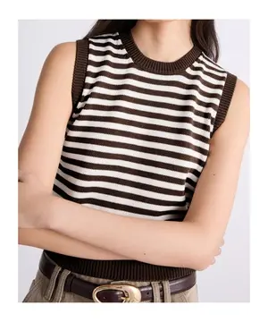 Marella Sleeveless Cotton And Silk Knit Top