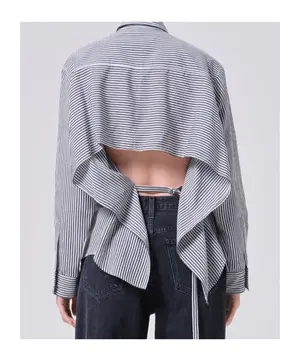 AGOLDE In Solene" Stripe Shirt