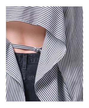 AGOLDE In Solene" Stripe Shirt