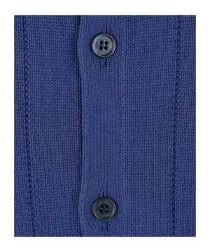 Brunello Cucinelli Long Sleeve Cardigan With Heraldic Appliqu