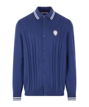 Brunello Cucinelli Long Sleeve Cardigan With Heraldic Appliqu - No
