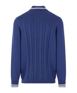 Brunello Cucinelli Long Sleeve Cardigan With Heraldic Appliqu - No