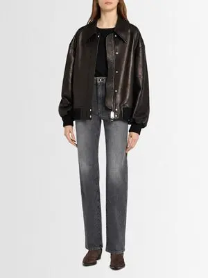 Khaite Danielle Straight Leg Jeans - Black