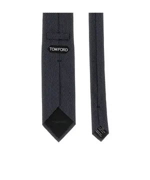 TOM FORD Jacquard Textured Neck Tie - Black