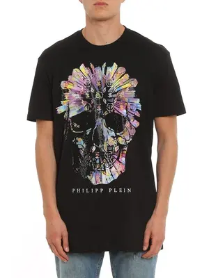 Philipp Plein Skull-appliqué T-shirt