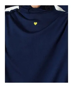 MAXCO. Pure Merino Wool Polo Neck Sweater With Embroidery