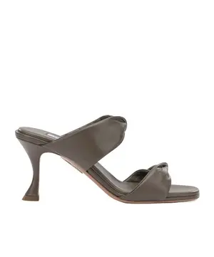 AQUAZZURA Twist 75 Braided Strap Mules