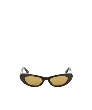 Bottega Veneta Snap Oval Sunglasses