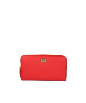 Dolce & Gabbana Logo Details Wallet - Red