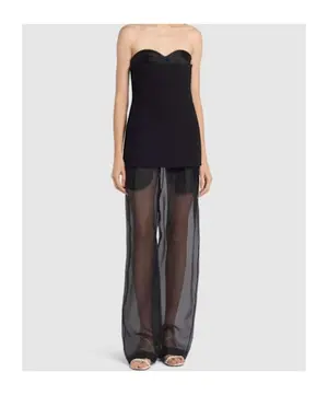 Khaite Trenton Stretch Silk Organza Pants