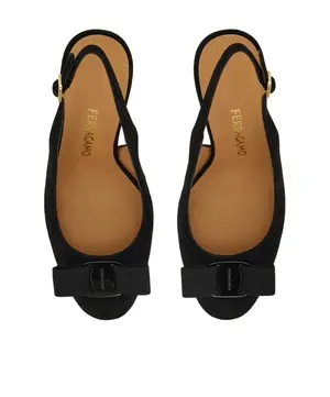 FERRAGAMO Vara Bow Slingback - Black