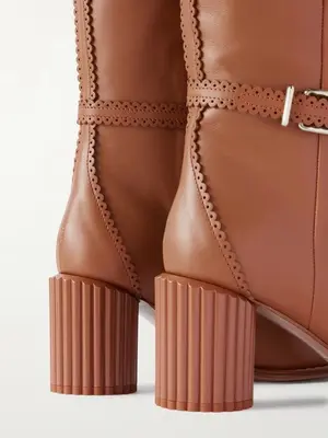 Zimmermann Eddie Lace-up Fan-shaped Knee-high Boots