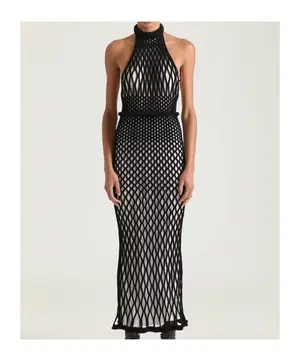 Givenchy Halterneck Sheer Maxi Dress