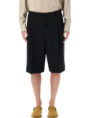 AMI Paris Tailored Pleated Shorts - Black
