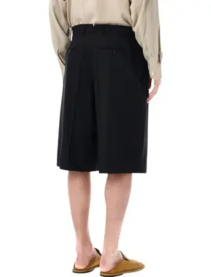 AMI Paris Tailored Pleated Shorts - Black
