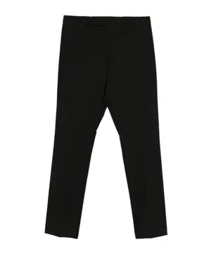 Rick Owens Tailored Slim Fit Trousers With Belt Loops - Black