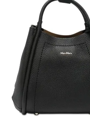Max Mara Leather Tote Bag - Black