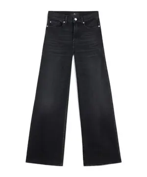 7 For All Mankind Lotta Straight-leg Jeans - Black