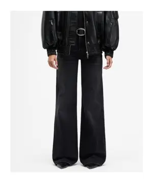 7 For All Mankind Lotta Straight-leg Jeans - Black
