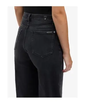 7 For All Mankind Lotta Straight-leg Jeans - Black