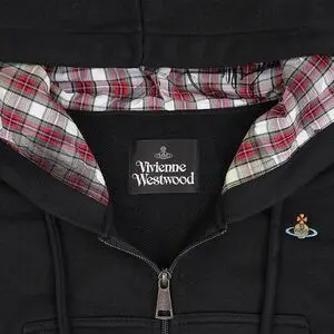 VIVIENNE WESTWOOD Leo Striped Drawstring Hoodie - Black
