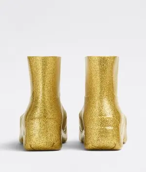 Bottega Veneta Glitter Puddle Boots - Yellow