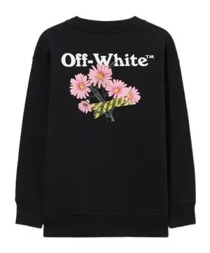 Off-White Daisy Print Crewneck Sweatshirt