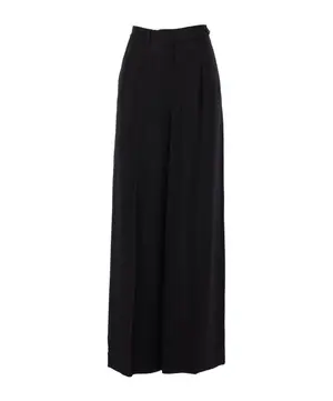 Brunello Cucinelli Wide Leg Pleated Trousers