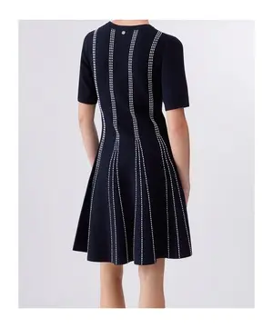 Liu Jo Vertical-line A-line Mini Dress