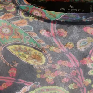 Etro Paisley Printed Long Sleeve Top - Navy/multi