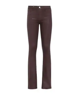 L'Agence Selma Coated Flared Jeans