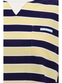 Prada Striped Crewneck T-shirt - Nude