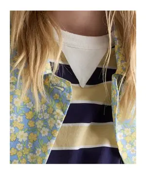 Prada Striped Crewneck T-shirt - Nude