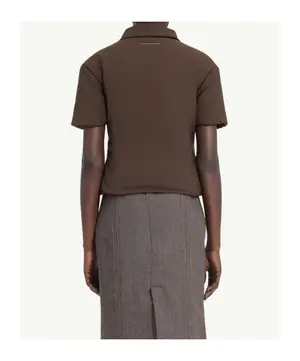MAISON MARGIELA Padded Short Sleeve Polo Top