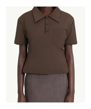 MAISON MARGIELA Padded Short Sleeve Polo Top