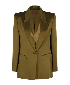 Max Mara Envers Satin Blazer - Brown