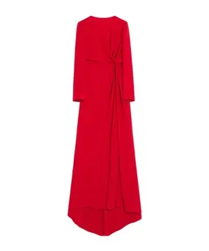 Valentino Garavani Long Sleeve Cady Couture Gown With Bow Detail