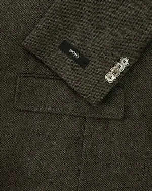 Hugo Boss Lapel Suit Jacket - Black