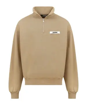 Jacquemus Jacquemus Logo Patch High-Neck Sweatshirt No