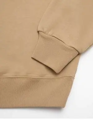Jacquemus Logo Patch High-neck Sweatshirt - Nude