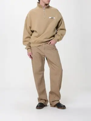 Jacquemus Logo Patch High-neck Sweatshirt - Nude