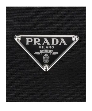 Prada Triangle-logo Button-up Coat