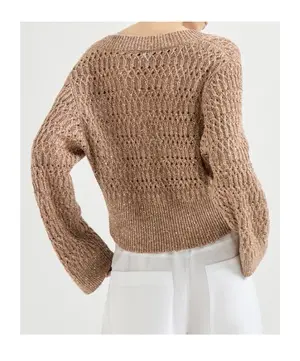 Brunello Cucinelli V-neck Ribbed Jumper