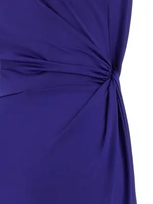 Victoria Beckham Asymmetrical Draped Midi Dress