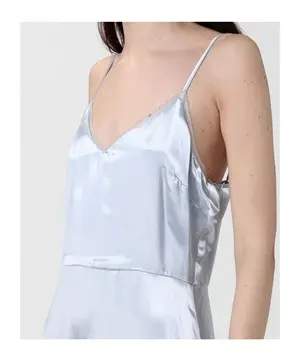 Fabiana Filippi Strappy Dress With Detachable Cape - Gray