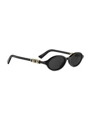 Dior Oval Frame Sunglasses With Branded Logo