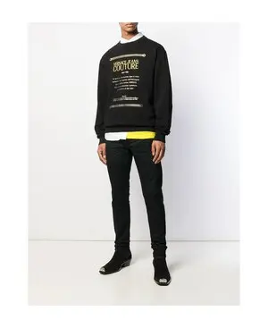 Versace Embroidered Logo Sweatshirt