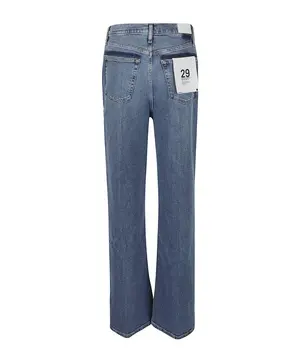 RE/DONE High Rise Wide-leg Jeans