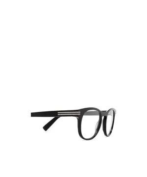 Zegna Oval Frame Eyeglasses - Black