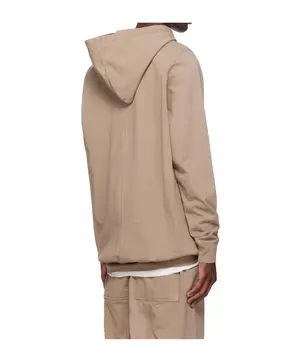 Rick Owens Temple" Long-sleeved Hoodie - Beige